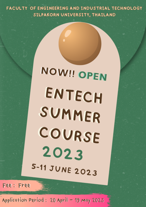 姊妹校活動：馬來西亞Silpakorn University 2023年ENTECH夏日課程開放報名